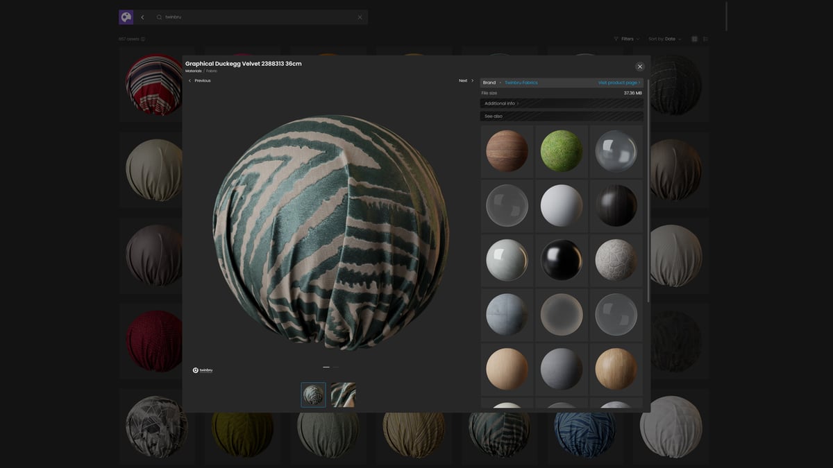 Real-time rendering with Twinbru textures in V-Ray